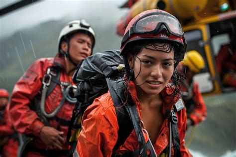 Coordinating Rescue Efforts Ar Generative Ai Premium Ai Generated Image