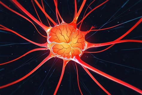 Digital Illustration Of Active Neuron Firing Within A Neural Network