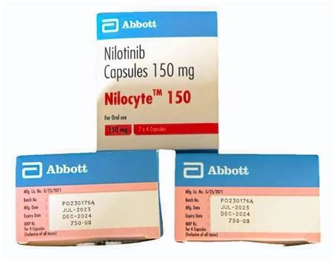Nilotinib 150mg Capsule At Best Price In Mumbai By Velocity Healthcare