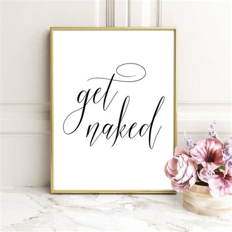 Get Naked Sign Get Naked Get Naked Poster Bathroom Wall Etsy