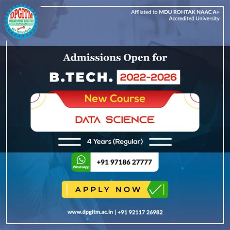 bachelor of technology in computer science data science by dpgitm