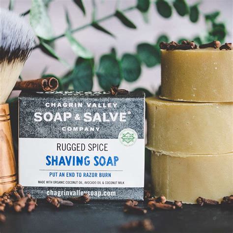 Organic Men Care Shaving Soap Rugged Spice Biocasa