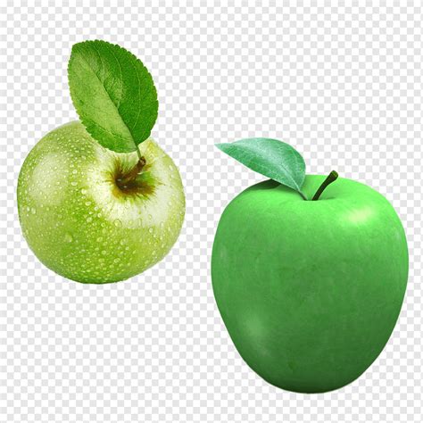 애플 그린 애플 자연 식품 음식 잎 Png Pngwing