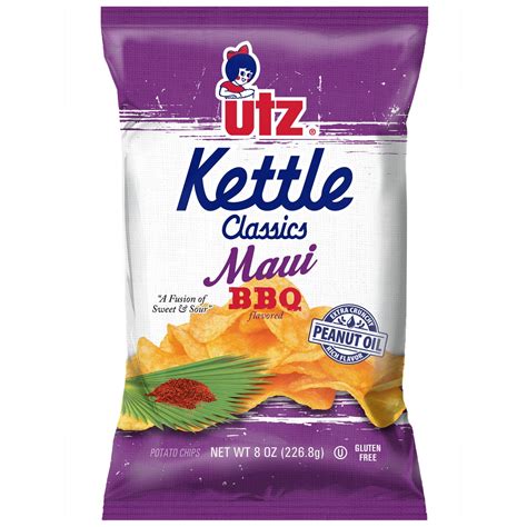 8 Oz Utz Kettle Classics Maui Bbq Potato Chips