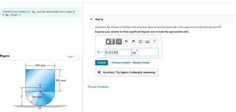 Solved Part AThe Block Has A Mass Of 7 Kg And The Chegg Com