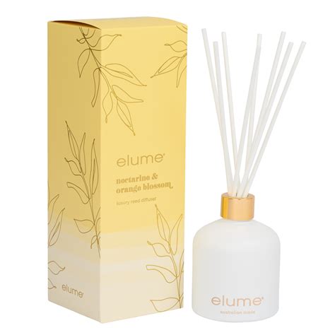 Nectarine And Orange Blossom Reed Diffusers Elume Australian Handmade Candles