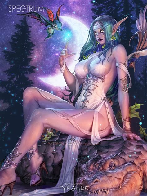 Tyrande Whisperwind Warcraft And 1 More Drawn By Yam Spectrum Danbooru