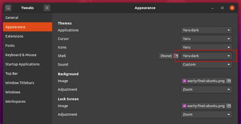 How To Enable Dark Gnome Shell Menus Calendar In Ubuntu 20 04 Open Source Society Malta