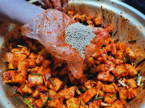 가을무 요리 깍두기담그는법 깍뚜기 담그기 전라도 김치