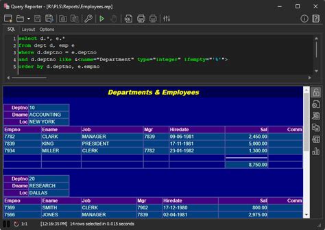 Query Reporter Allround Automations