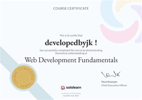 github developedbyjk certificates