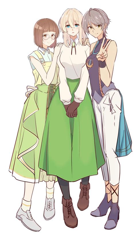 Violet Evergarden Erica Brown And Iris Cannary Violet Evergarden