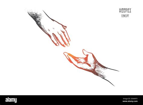 Hospice Concept Hand Drawn Isolated Vector Stock Vector Image And Art