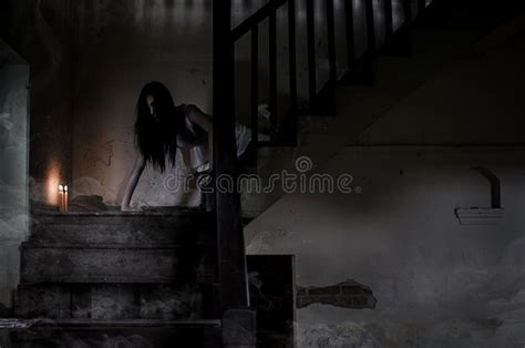 Asian Ghost Story Girl In Haunted House Stock Image Image Of Revenge
