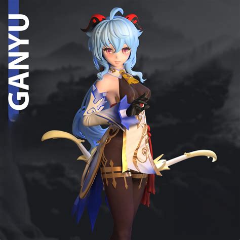 Ganyu Genshin Impact Stl 3d Print Files My Stl