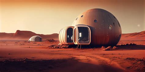 Premium Ai Image Colonizing Mars The Exciting Possibilities And Risks