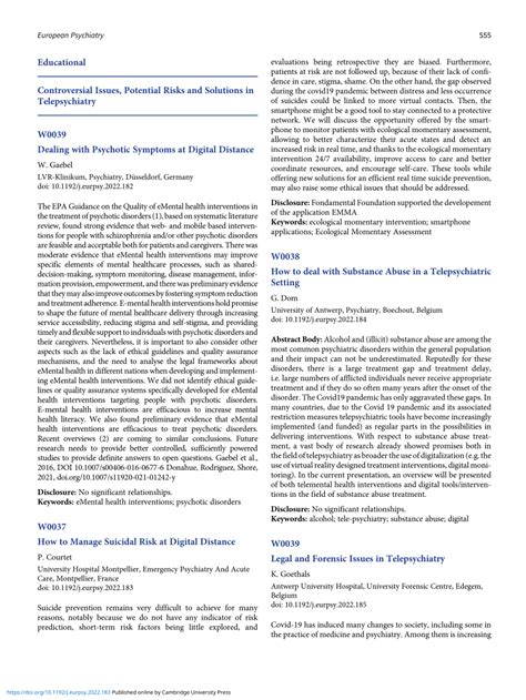 Pdf How To Manage Suicidal Risk At Digital Distance
