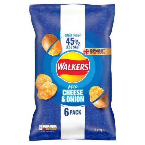 Walkers Cheese Onion Crisps 6 Pack 25 G Storefront EN