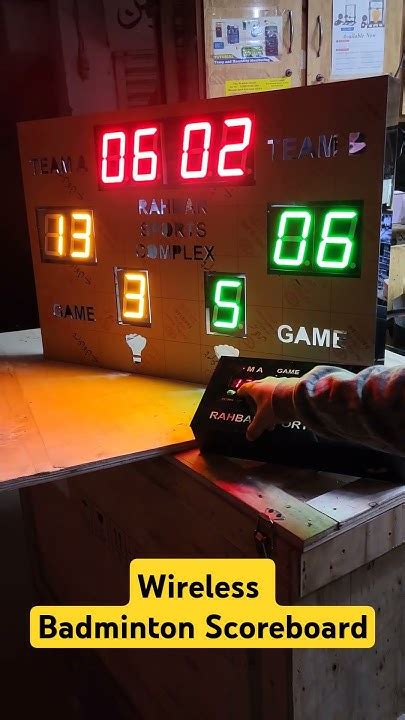 Wireless Badminton Scoreboard 7 Segment Display Youtube