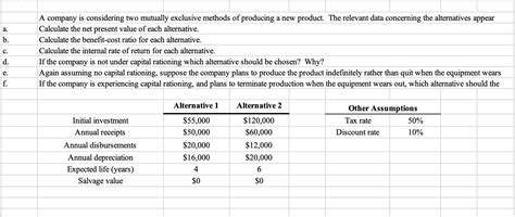 Solved Please Use Excel Sheet And Inclue Equation Formats Chegg Com