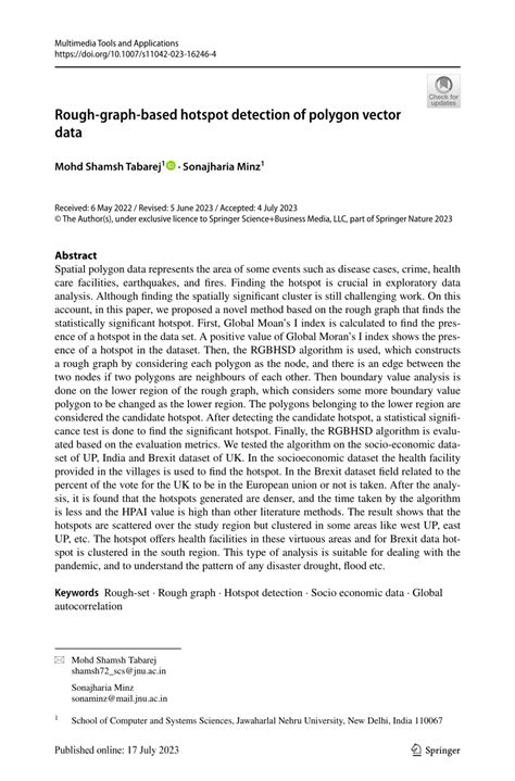 Pdf Roughgraphbased Hotspot Detection Of Polygon Vector Data