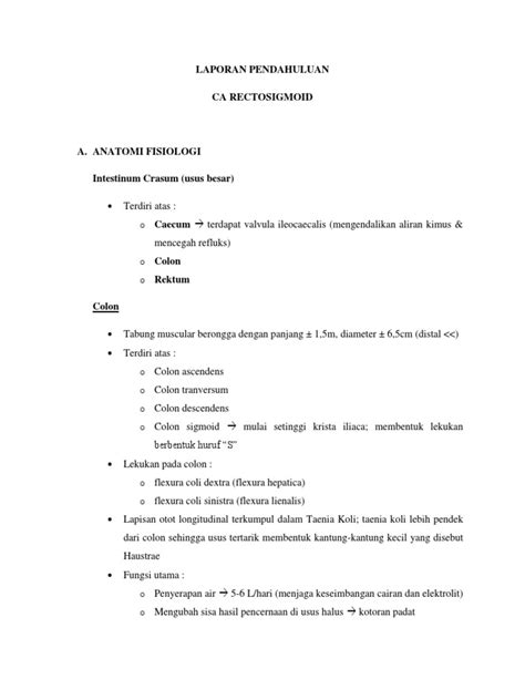Lp Ca Rectosigmoid Pdf