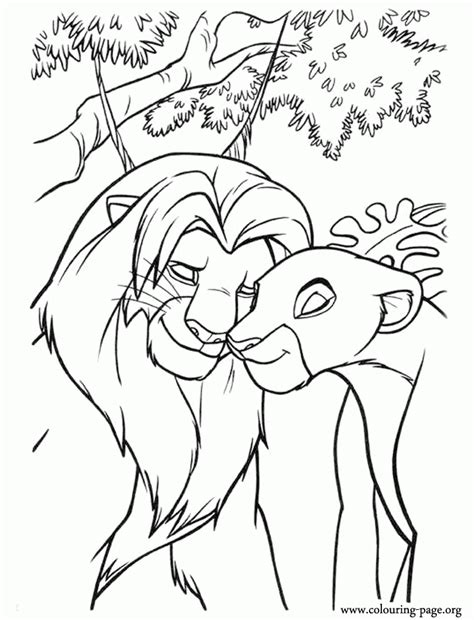 Simba And Nala Coloring Pages Coloring Home