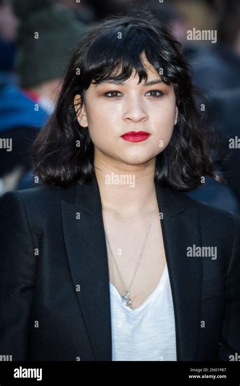 Isabella Laughland Poses For Photographers Upon Arrival At The Empire