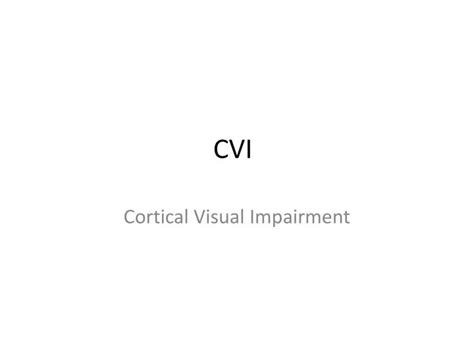 Ppt Cvi Powerpoint Presentation Free Download Id 6682614