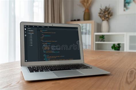 Software Development Programming On Computer Screen For Modish