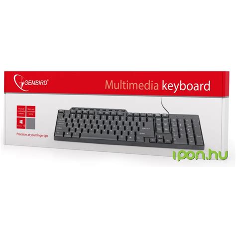 GEMBIRD KB-UM-104 Kompakt keyboard US English black - iPoncomp.com