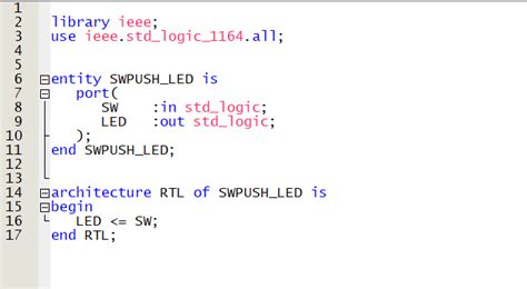 Fpgaでlチカ！スイッチでledを点灯させる回路をvhdlで記述する【超初心者のfpga開発1】