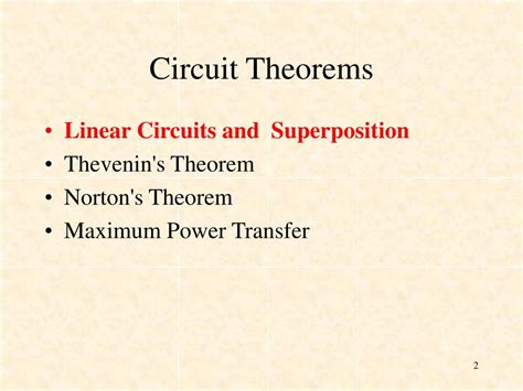 PPT Circuit Theorems PowerPoint Presentation Free Download ID