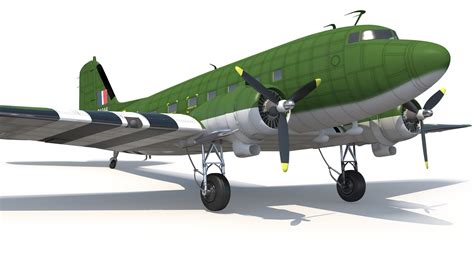 Douglas Dc 3 C 47 Plane 3d Model