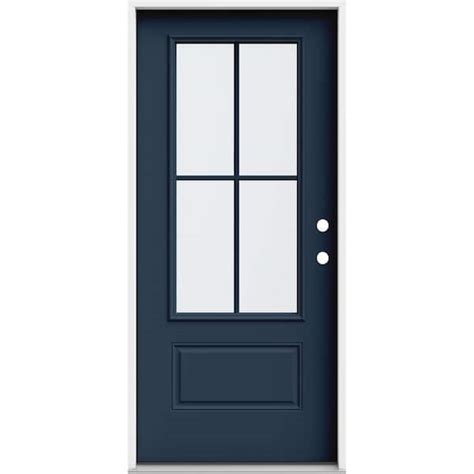 JELD WEN 36 In X 80 In 1 Panel Left Hand Inswing 3 4 Lite Clear Glass