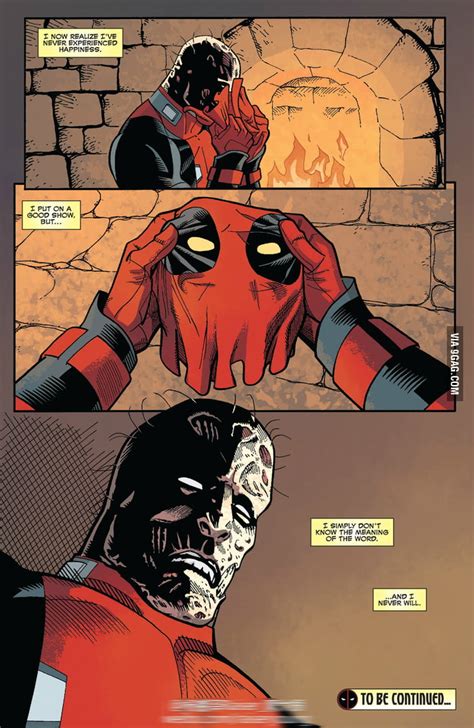Some Guys Think Deadpool Is All About Jokes Its Also About A Sad