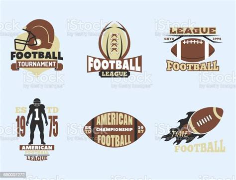 공 아이콘 경쟁 벡터와 스포츠 팀에 대 한 미식 축구 선수권 대회 배지 템플릿 Championship에 대한 스톡 벡터 아트 및 기타 이미지 Championship