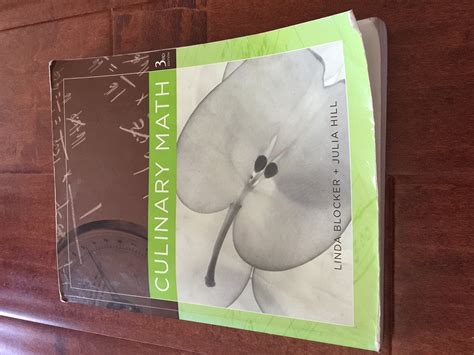 Culinary Math 9780470068212 Linda Blocker Julia Hill