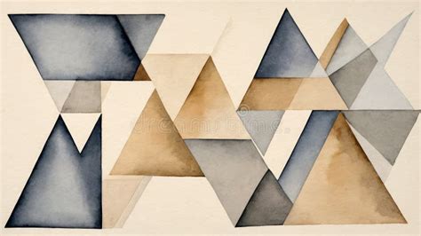Series Of Geometric Shapes Overlapping And Intersecting Creating Sense Of Movement And Dynamism