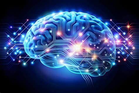 3d Ai Powered Brainwave Vector Concept As A Clean Abstract Of Glowing