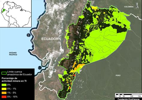 Minería en la Amazonía ecuatoriana creció casi un 300 del 2015 al
