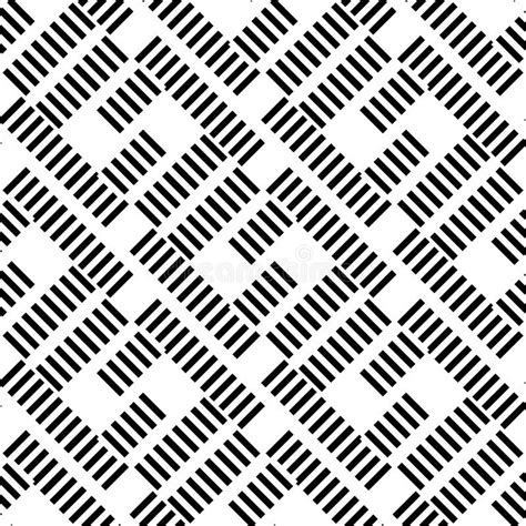 Abstract Geometric Black And White Seamless Pattern For Web Page Textures Card Poster Fabric