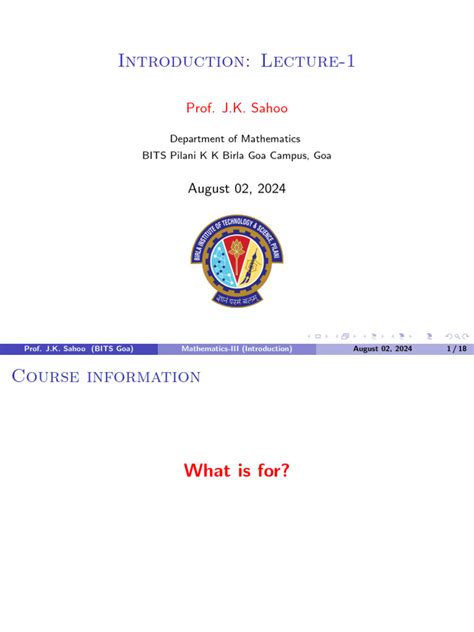 Lecture 1 Pdf
