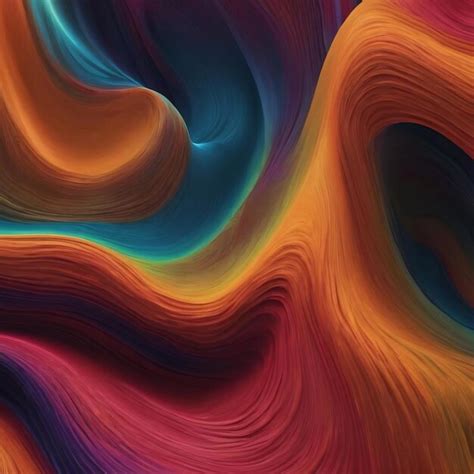 Premium Ai Image 3d Rendering Fluctuations Of Abstract Waves Ripples In Space