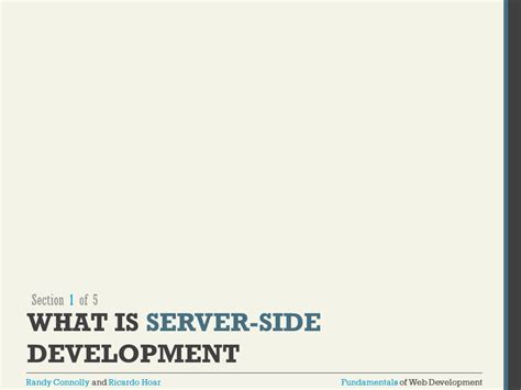 Fundamentals Of Web DevelopmentRandy Connolly And Ricardo