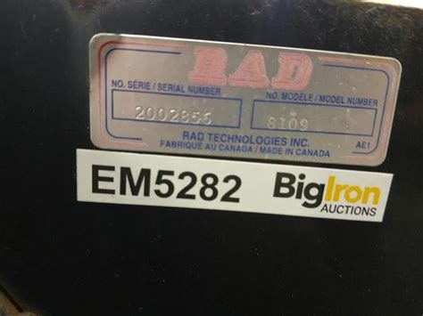 Rad 8109 60 Rotary Broom Bigiron Auctions