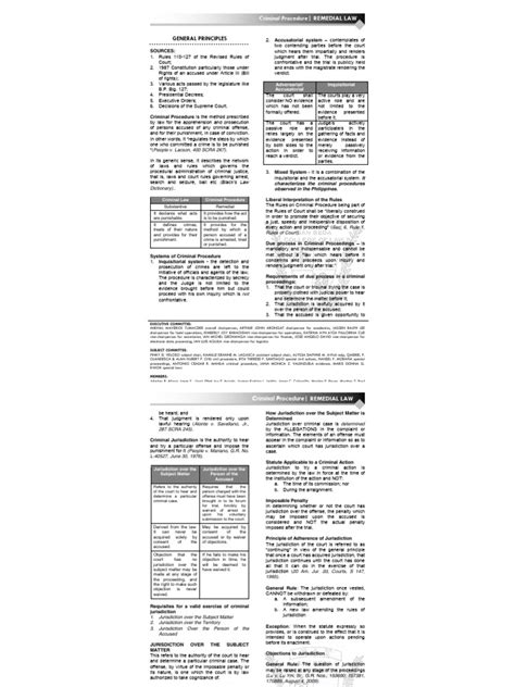 Criminal Procedure Reviewer Pdf