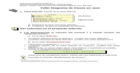 Pdf Taller Diagrama De Clases Con Java Dokumentips