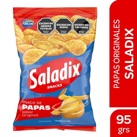 Saladix Snacks Papas Sabor Original 95 G