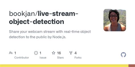 Github Bookjanlive Stream Object Detection Share Your Webcam Stream With Real Time Object